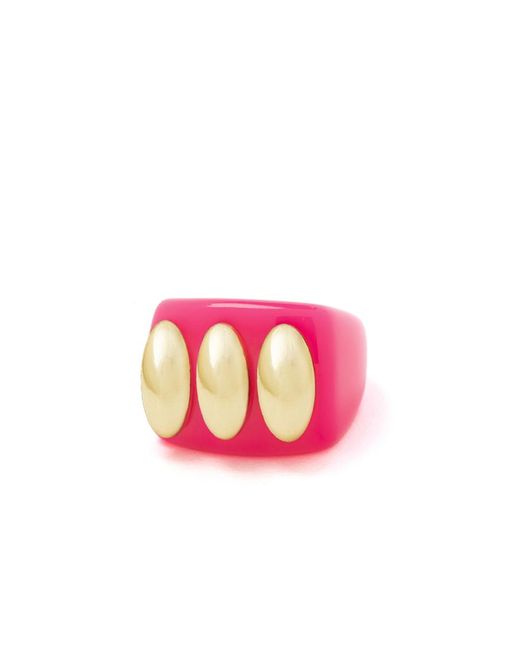 La Manso Knuckle Duste Ring in Pink | Lyst