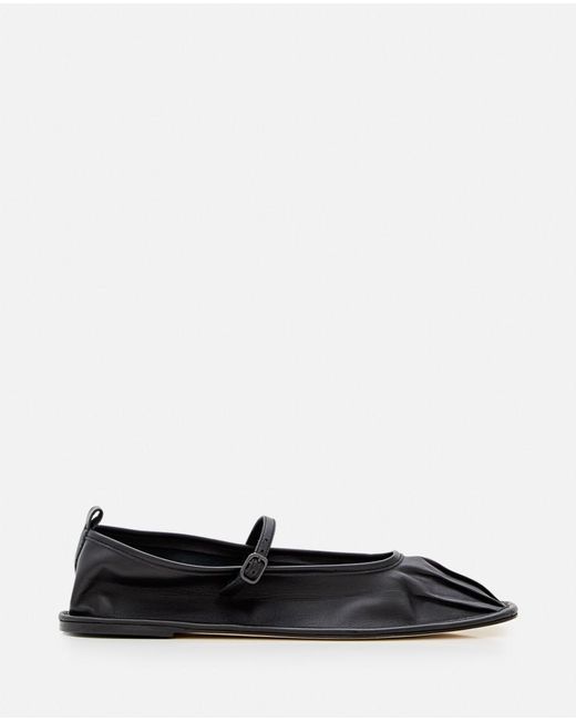 Hereu Leather Ballet Flats in White | Lyst