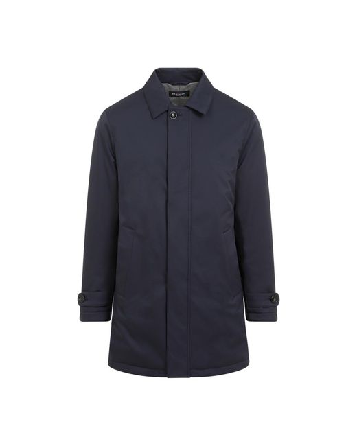 Kiton Classic Coat in Blue for Men | Lyst