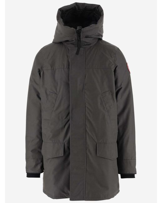 Canada Goose Dark Logo Patch Jacket in Gray for Men | Lyst