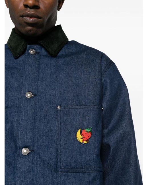 Sky High Farm Universe Logoed Jacket in Blue for Men | Lyst