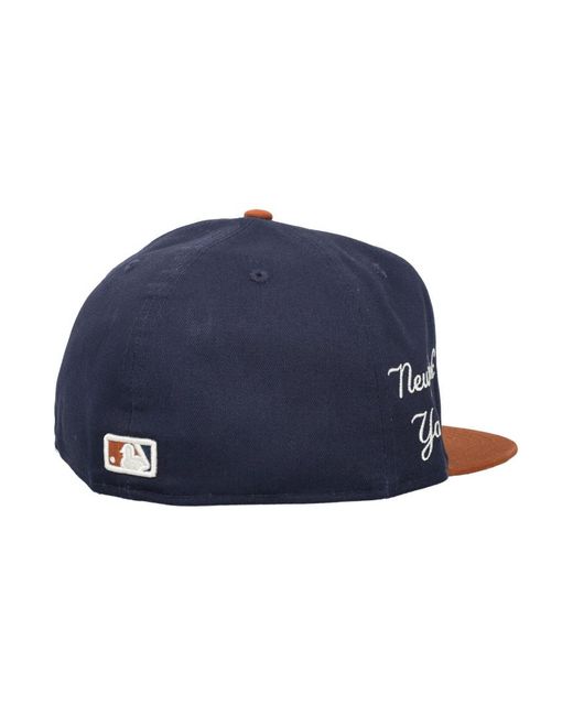 KTZ 59Fifty New York Yankees Hat in Blue for Men | Lyst