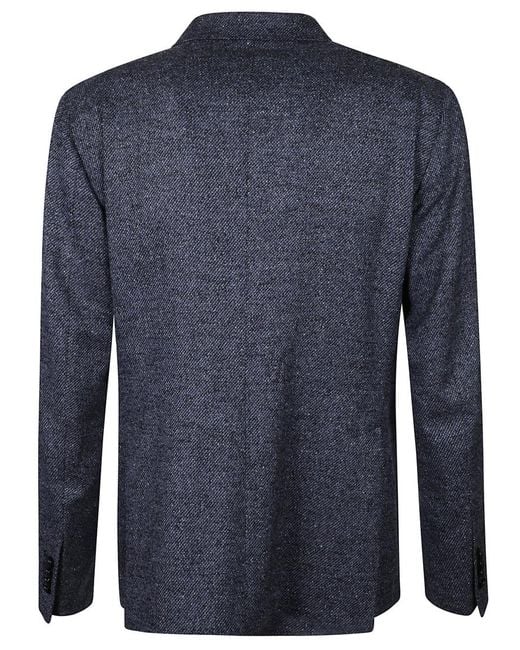 Tagliatore Montecarlo Double-Breasted Jacket in Blue for Men | Lyst