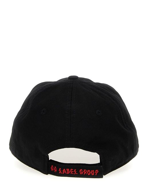 44 LABEL Classic Canvas Logo Baseball Cap in Black for Men | Lyst