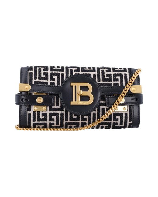 Balmain B Buzz 23 Crossbody Bag in Black | Lyst
