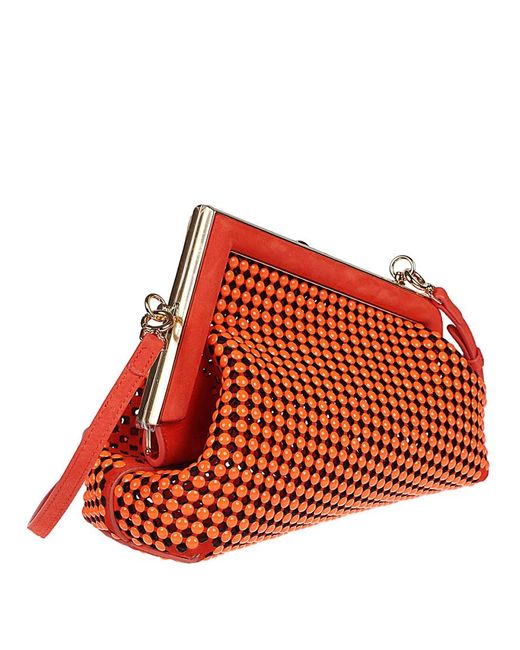 Fendi First Bag in Red | Lyst