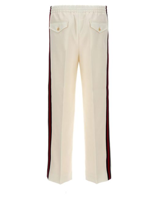 Gucci Straight Leg Pant in Natural for Men | Lyst