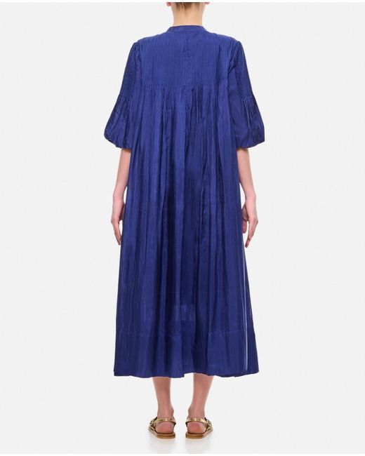 THE ROSE IBIZA Slashed Front Opening Dress in Blue | Lyst