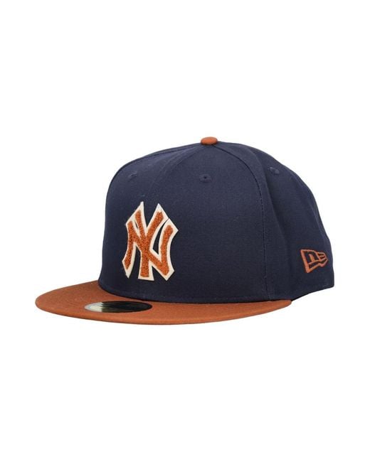 KTZ 59Fifty New York Yankees Hat in Blue for Men | Lyst