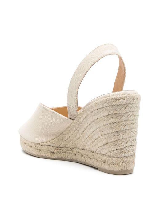 Castañer Slingback Wedges in Natural | Lyst