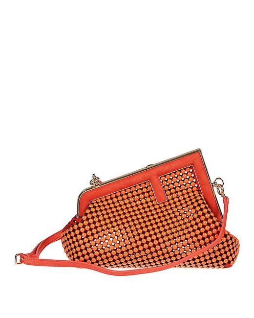 Fendi First Bag in Red | Lyst