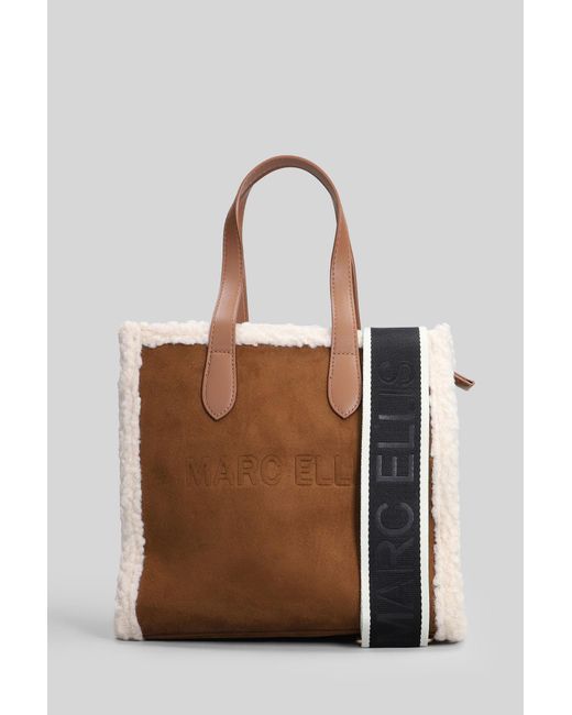 Marc Ellis Buby Suede M Shoulder Bag In Leather Color Suede in Brown | Lyst