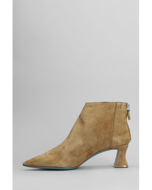 Fratelli Russo High Heels Ankle Boots In Leather Color Suede in Brown ...