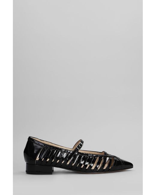 Anna F. Pumps In Black Patent Leather in Gray | Lyst