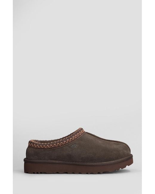 UGG Tasman Slipper-mule In Brown Suede | Lyst