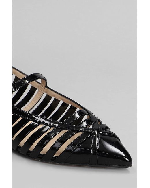 Anna F. Pumps In Black Patent Leather in Gray | Lyst