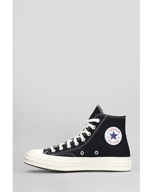 CONVERSE x COMME des GARÇONS PLAY Chuck 70 Cdg High Sneakers In Black ...