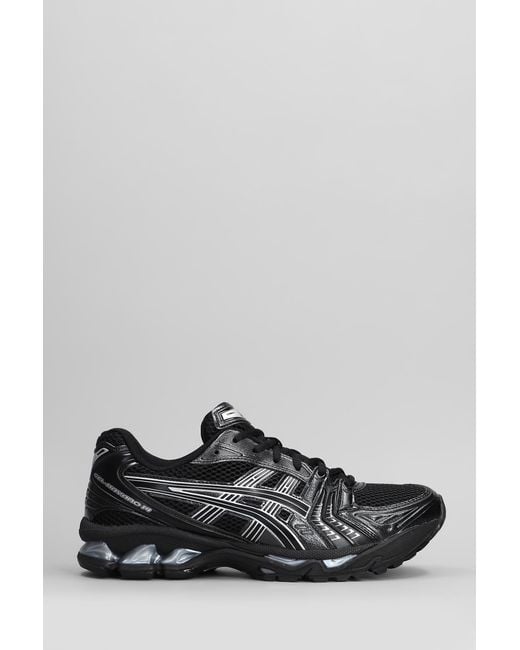 Asics Gel-kayano 14 Sneakers In Black Leather And Fabric for Men | Lyst