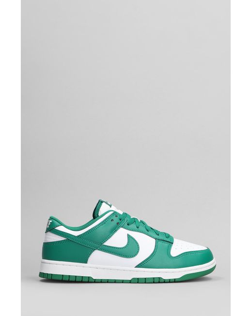 Nike Dunk Low Retro in Green for Men | Lyst