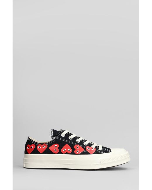 CONVERSE x COMME des GARÇONS PLAY Chuck 70 Cdg Low Sneakers In Black ...