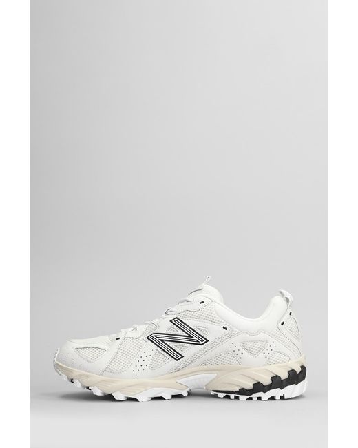 New Balance 610 Sneakers In White Leather And Fabric for Men | Lyst