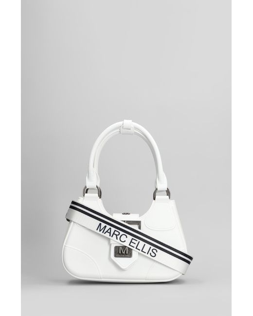 Marc Ellis Flat Circle Shoulder Bag In White Pvc | Lyst