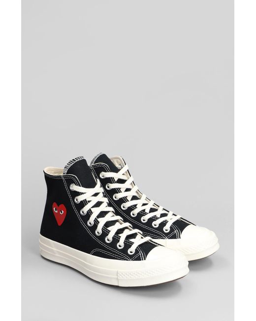CONVERSE x COMME des GARÇONS PLAY Chuck 70 Cdg High Sneakers In Black ...