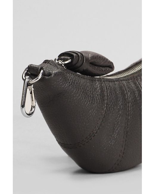 Lemaire Crossiant Coin Shoulder Bag In Brown Leather in Gray | Lyst