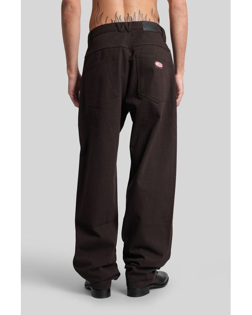 Willy Chavarria Bad Boy Jean Jeans In Brown Cotton in Black for Men | Lyst