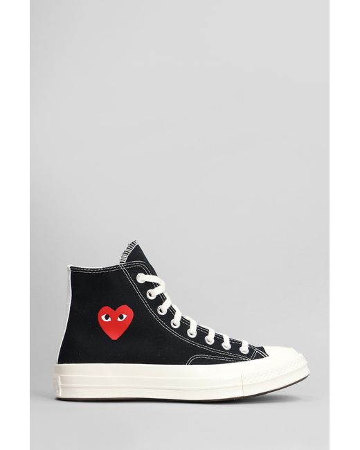 CONVERSE x COMME des GARÇONS PLAY Chuck 70 Cdg High Sneakers In Black ...