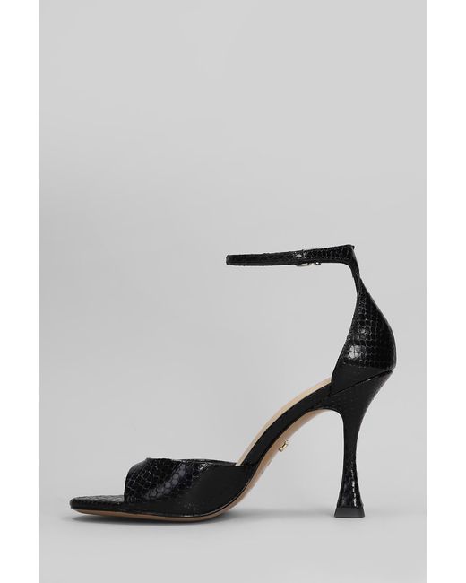 Lola Cruz Kumala 95 Sandals In Black Leather | Lyst