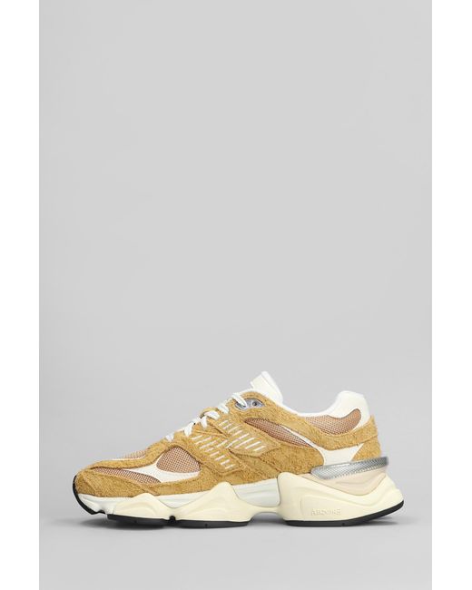 New Balance 9060 Sneakers In Leather Color Suede in Metallic | Lyst