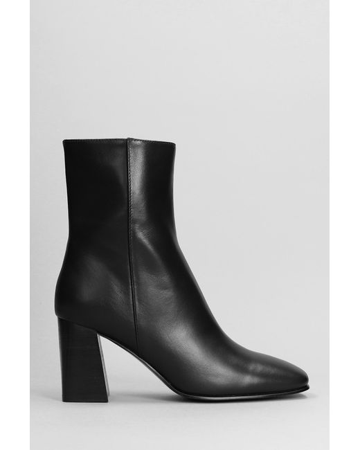 Bibi Lou High Heels Ankle Boots In Black Leather Lyst