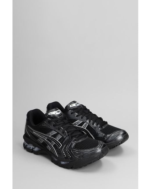 Asics Gel-kayano 14 Sneakers In Black Leather And Fabric for Men | Lyst