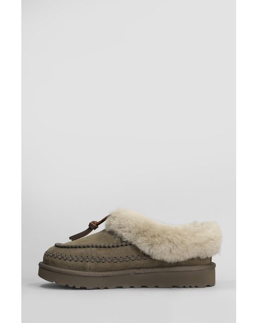 UGG Tasman Alpine Slipper-mule In Green Suede in Gray | Lyst