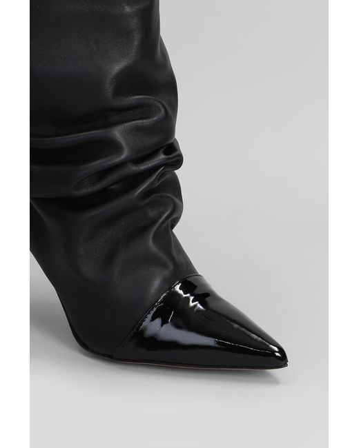 Marc Ellis Samba Small High Heels Ankle Boots In Black Leather | Lyst
