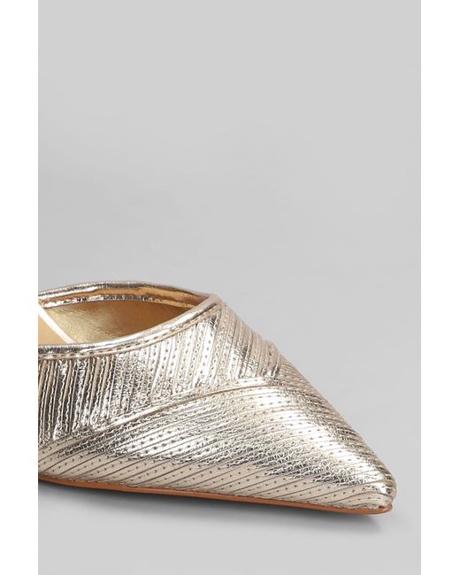 Carrano Pumps In Gold Leather in Metallic | Lyst