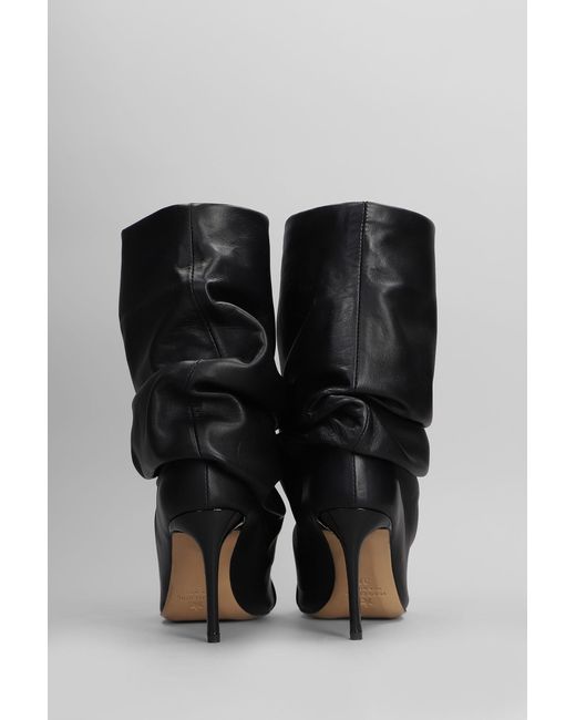 Marc Ellis Samba Small High Heels Ankle Boots In Black Leather | Lyst