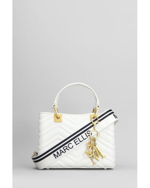 Marc Ellis Flat Krissy M Wave Shoulder Bag In White Rubber/plasic | Lyst