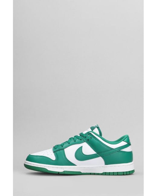 Nike Dunk Low Retro in Green for Men | Lyst