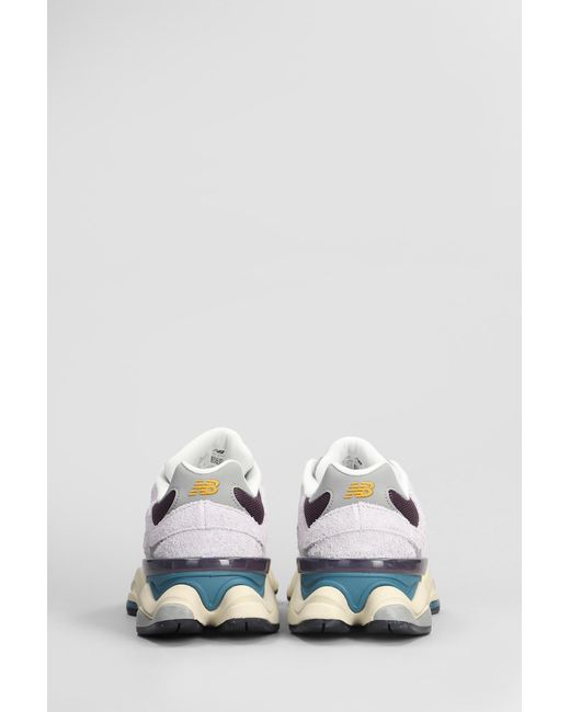 New Balance 9060 Sneakers In Viola Suede And Fabric in White | Lyst