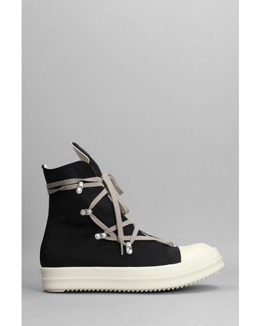 Rick Owens DRKSHDW Hexa Sneakers In Black Leather | Lyst