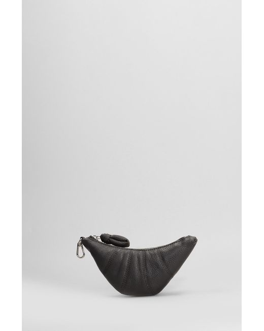 Lemaire Crossiant Coin Shoulder Bag In Brown Leather in Gray | Lyst