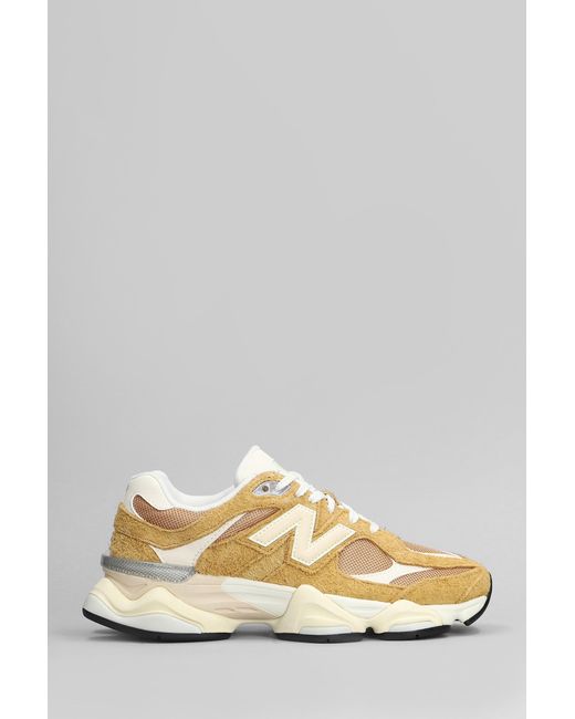 New Balance 9060 Sneakers In Leather Color Suede in Metallic | Lyst