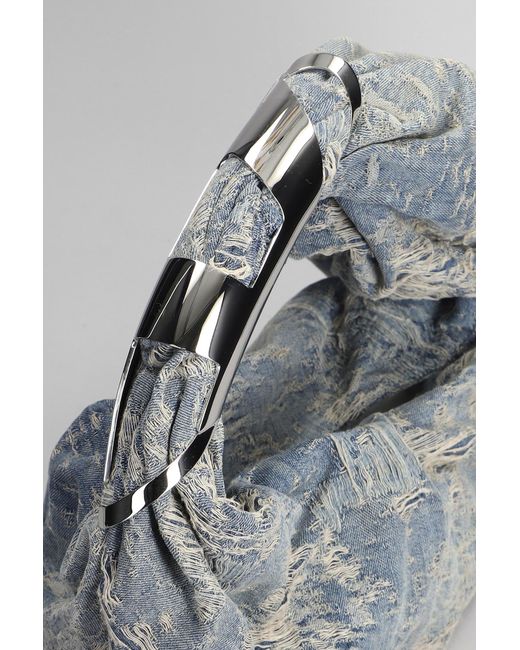 DIESEL Grab D Hobo Shoulder Bag In Blue Cotton in Gray | Lyst