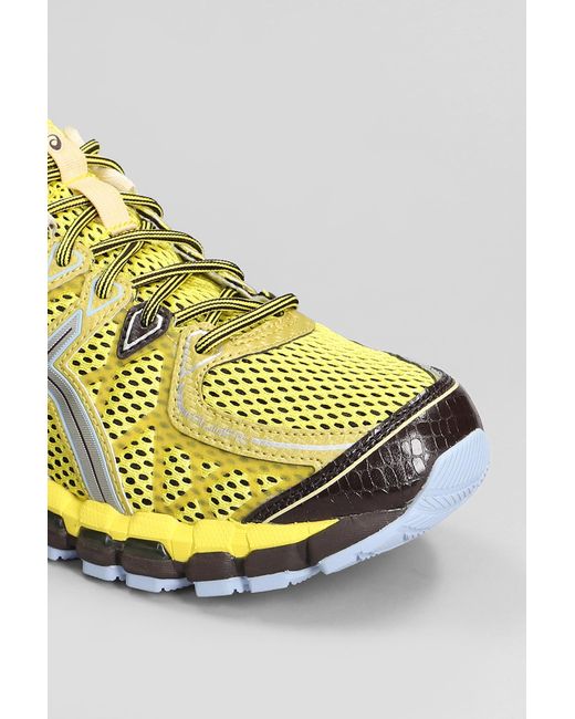 Asics Ub9-s Gel-kayano 20 Sneakers In Yellow Leather And Fabric for Men ...