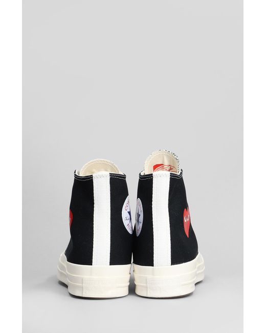 CONVERSE x COMME des GARÇONS PLAY Chuck 70 Cdg High Sneakers In Black ...
