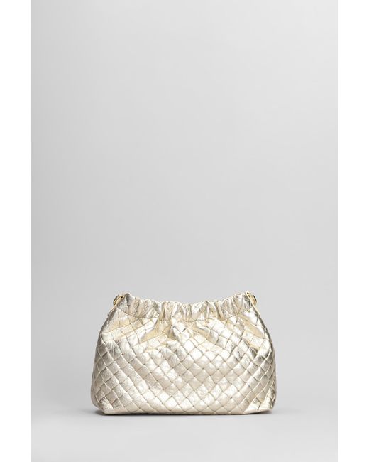 Marc Ellis Helena Plot Shoulder Bag In Platinum Leather in Natural | Lyst