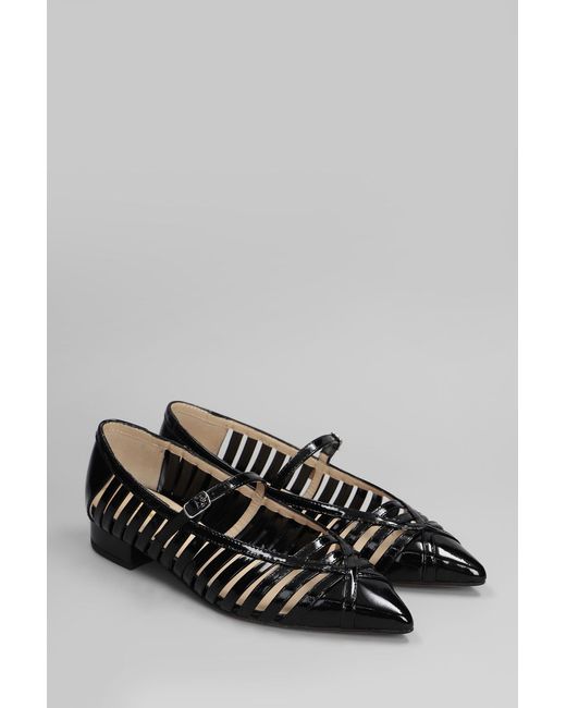 Anna F. Pumps In Black Patent Leather in Gray | Lyst