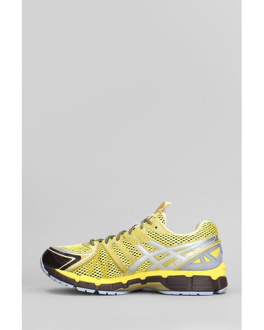 Asics Ub9-s Gel-kayano 20 Sneakers In Yellow Leather And Fabric for Men ...